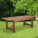 Flash Furniture XA-F-84X40-GG Rectangular Folding Farm Table w/ Antique ...