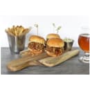 Tablecraft 10508 Bread Board w/ Handle - 13 5/8" x 7 3/4", Acacia Wood