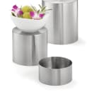 Tablecraft RR3 Round 3 Piece Riser Set, Brushed Stainless Steel, One Each 8 & 7 & 6" Dia