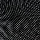 Winco BM-1812K Rectangular Bar Mat - 18" x 12", Rubber, Black