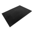 Winco BM-1812K Rectangular Bar Mat - 18" x 12", Rubber, Black