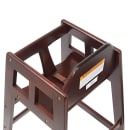 Winco CHH-103 29 3/4" Stackable Wood High Chair w/ Waist Strap, Mahogany