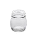 American Metalcraft MJ85 8 1/2 oz Glass Mason Jar - Clear