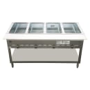 Duke 304 58 3/8" Hot Food Table w/ (4) Wells & Cutting Board, Liquid ...