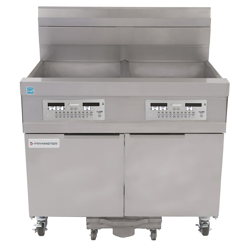 Frymaster 21814GF Gas Fryer - (2) 63 lb Vats, Floor Model, Liquid Propane