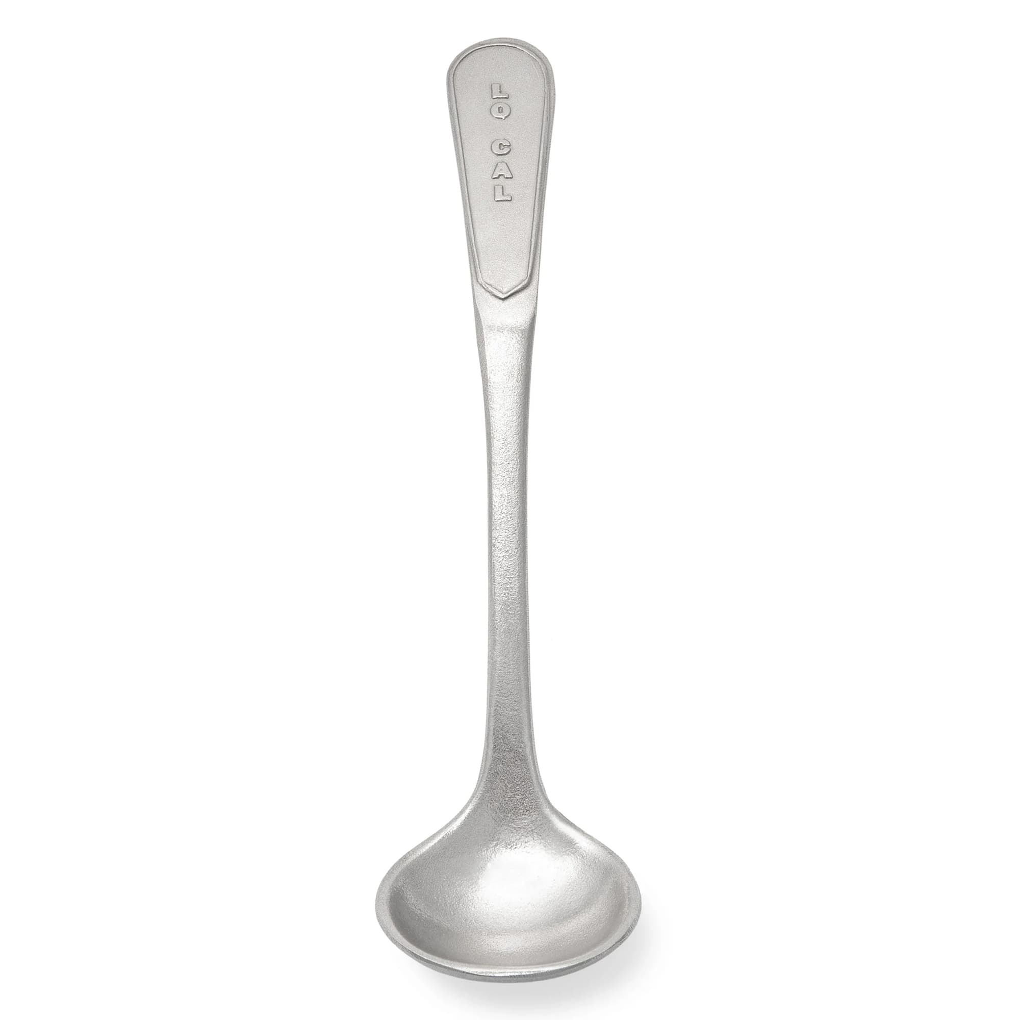 Bon Chef 9050 1 oz Aluminum Salad Dressing Ladle, LO-CAL, Pewter-Glo