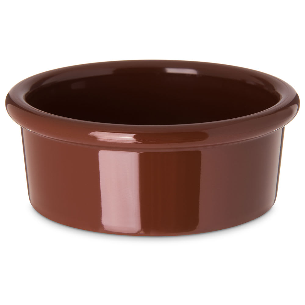 Carlisle 036228 2 1/2 oz Ramekin - Plastic, Lenox Brown