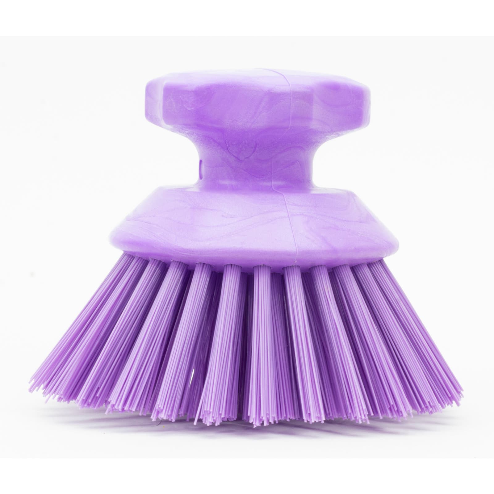 Carlisle 42395EC68 2 3/4" Round Scrub Brush - Polyester Bristles, Purple