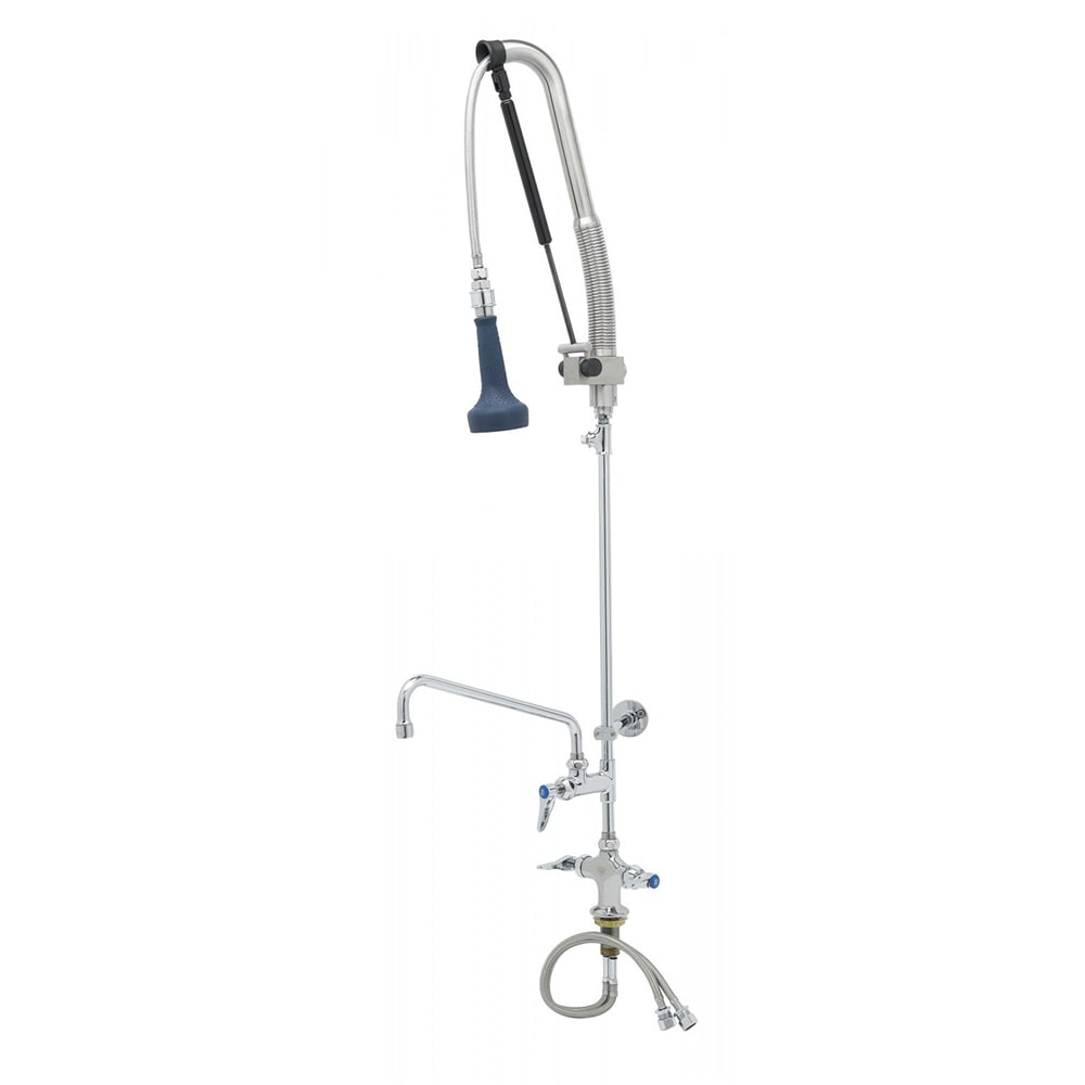 T&S B-0113-12CRB8TP 49"H Deck Mount Pre Rinse Faucet - 1 7/100 GPM ...