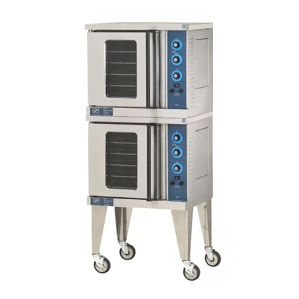 Duke 59-E4XX Double Half Size Electric Convection Oven - 8.0 kW, 208v/3ph