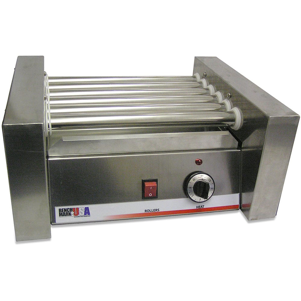 Winco 62010 10 Hot Dog Roller Grill - Flat Top, 120v