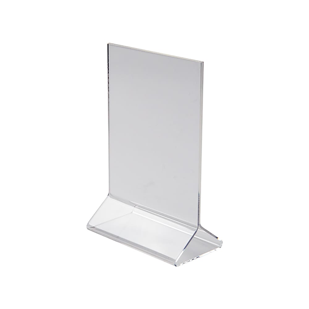 Winco ATCH-46 Tabletop Menu Card Holder - 4" x 6", Acrylic