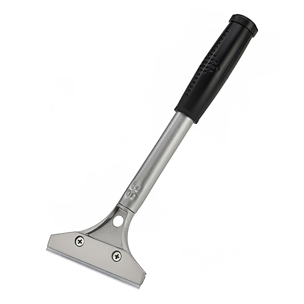 Winco SCRP-12 Aluminum Economy Scraper w/ 4" Blade & 12" Handle, PVC Grip