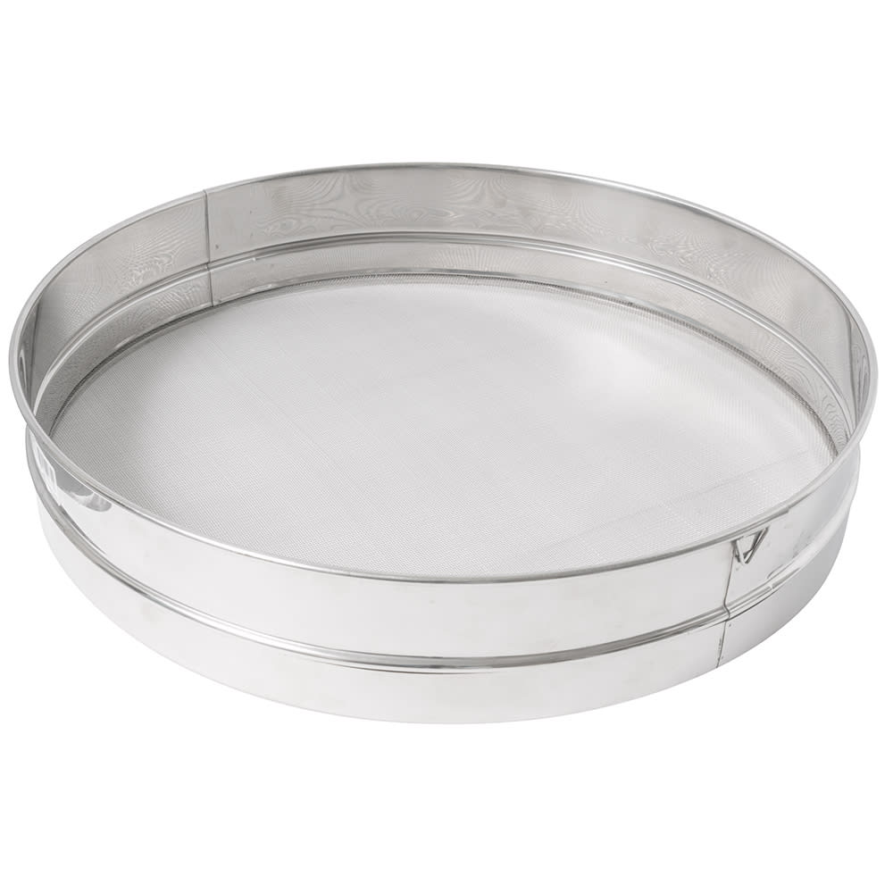 Winco SIV-16 Sieve, 16 x 3", Stainless Rim w/ Mesh