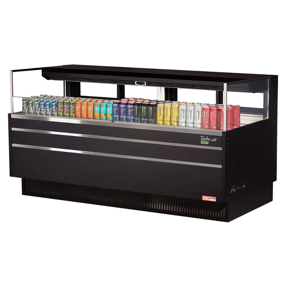 Turbo Air TOM-72L-UFD-B-1S-N 70 3/4" Horizontal Open Air Cooler w/ (1 ...