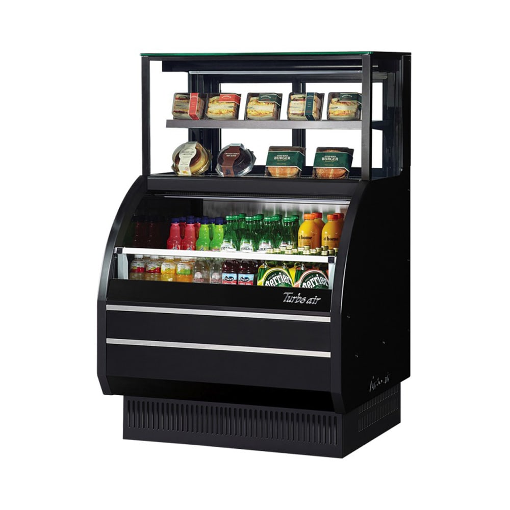 Turbo Air TOM-W-40SB-UF-N 38 7/8" Horizontal Open Air Cooler w/ (4 ...