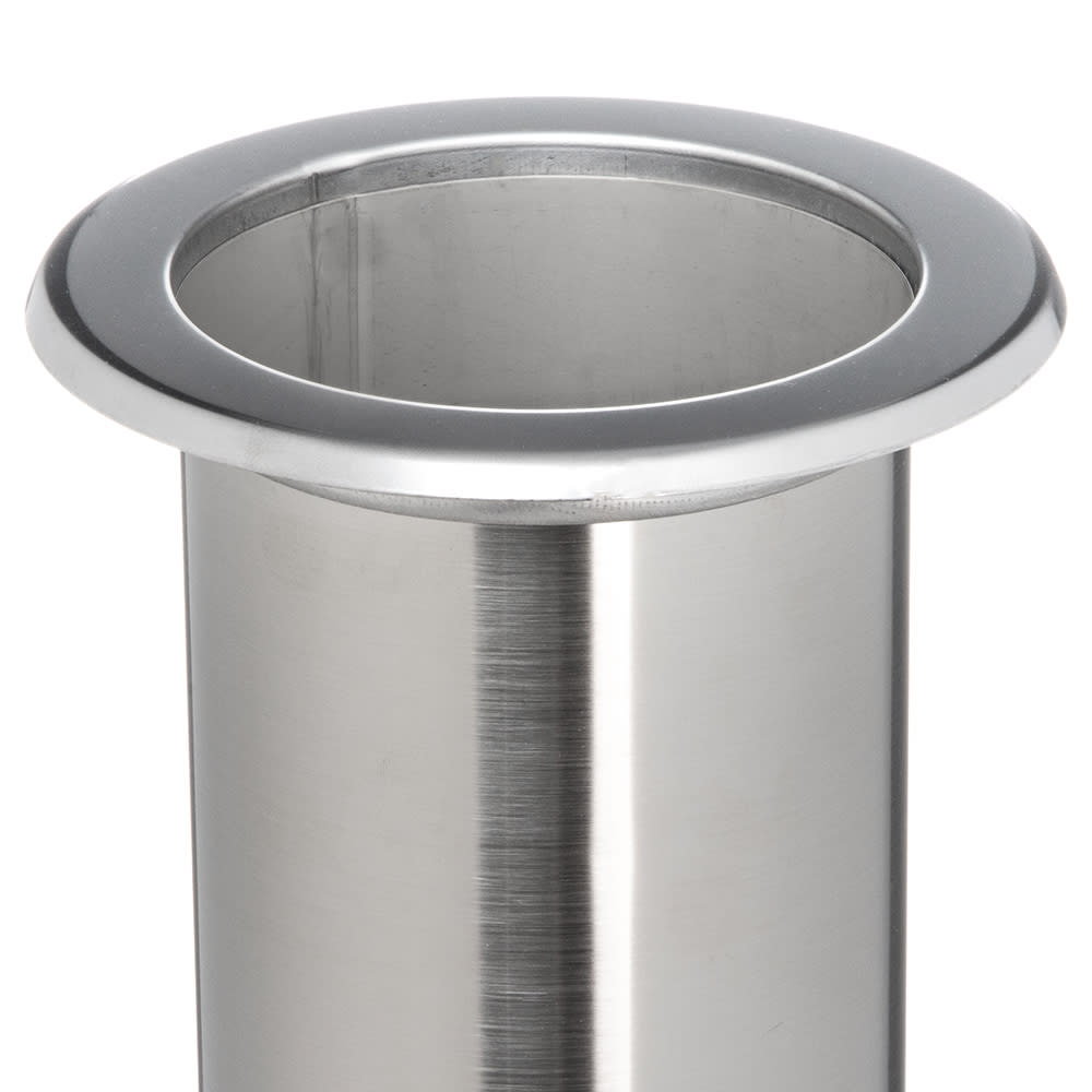 San Jamar L320C Straw Dispenser, Drop-In Counter Mount, 5 3/8" Diam, 6 ...