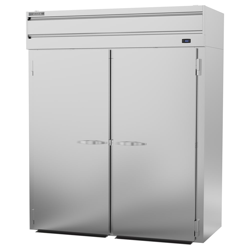 Beverage Air PFI2HC-1AS 66" Two Section Roll In Freezer - (2) Solid ...