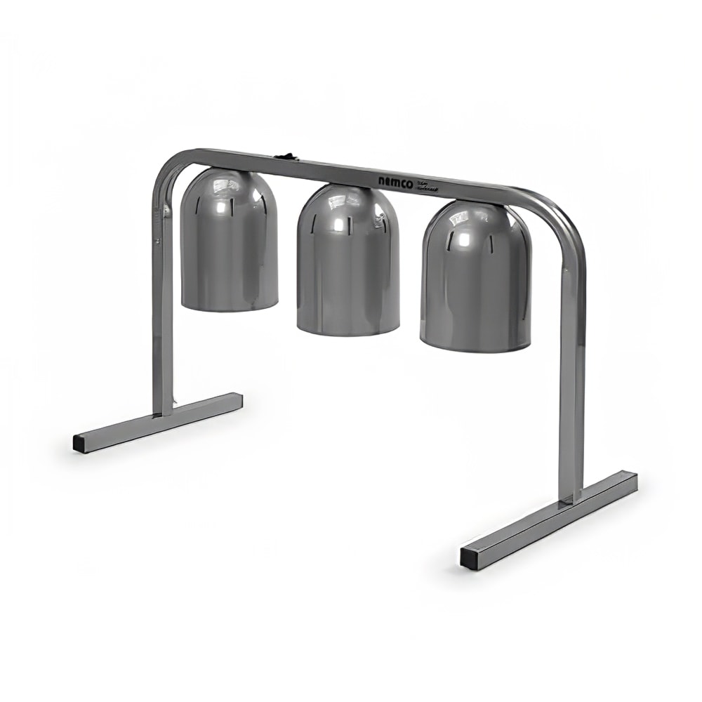 Nemco 6008-3 3 Bulb Portable Heat Lamp w/ Fixed Arms, Steel/Aluminum, 120v