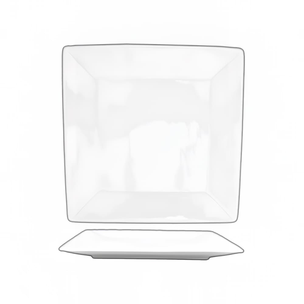ITI SP-7 7" Square Slope™ Plate - Porcelain, Bright White