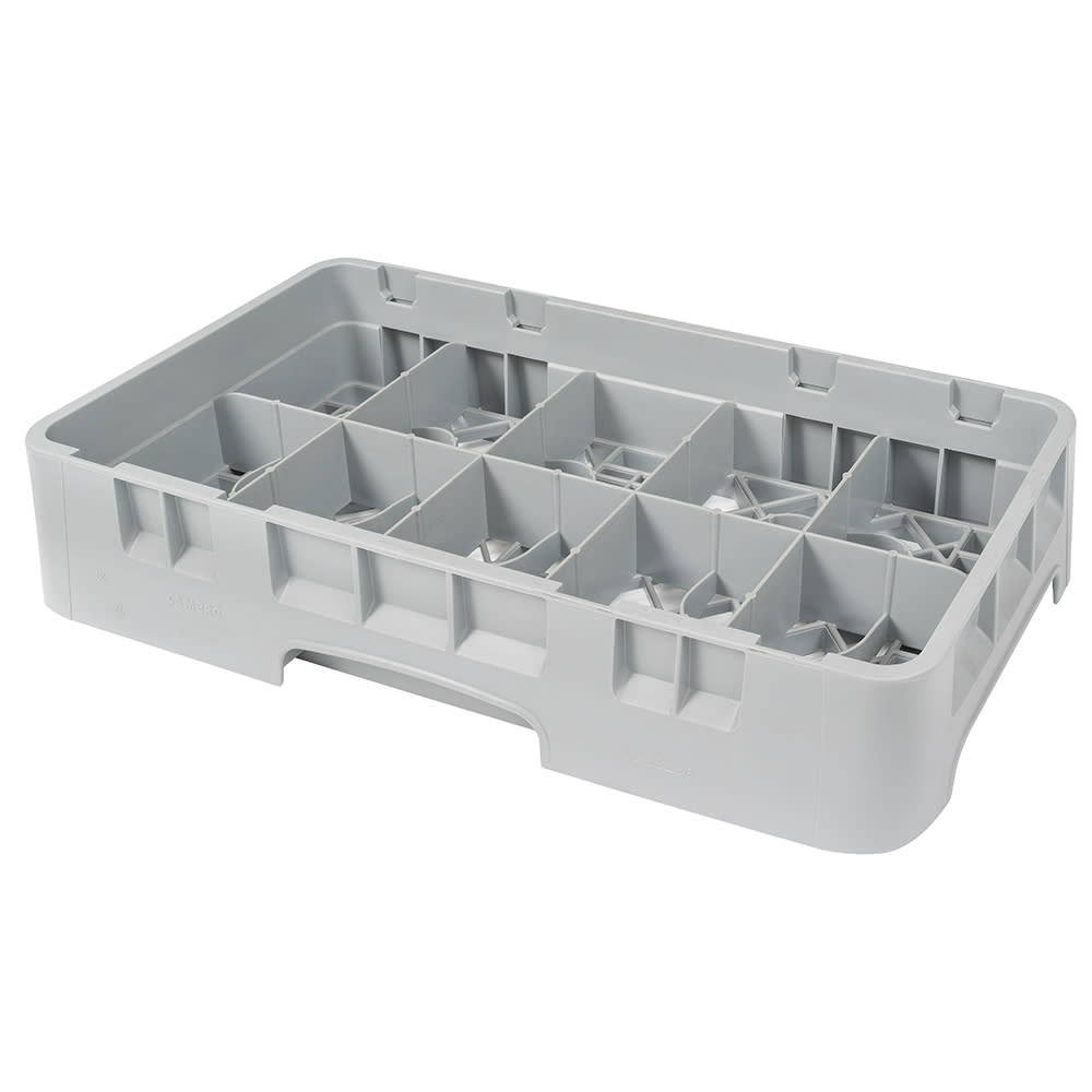 Cambro 10HC258151 Camrack Cup Rack - 10 Compartment, Half-Size, Soft Gray