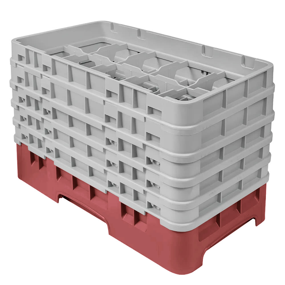 Cambro 10HS958416 Camrack Glass Rack - (5)Extenders, 10 Compartments ...