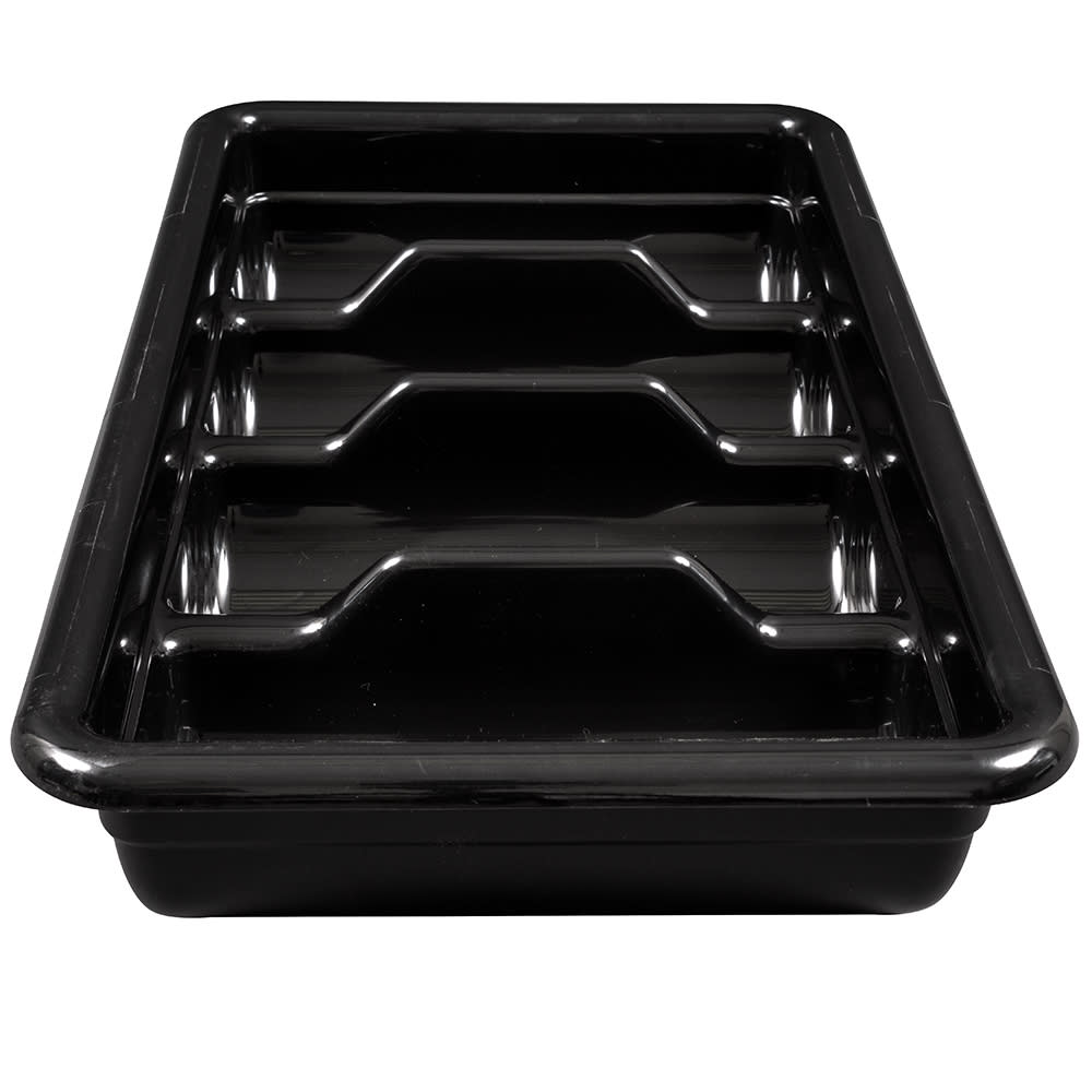 Cambro 1120CBP110 4 Compartment Cutlery Bin - Plastic, Black