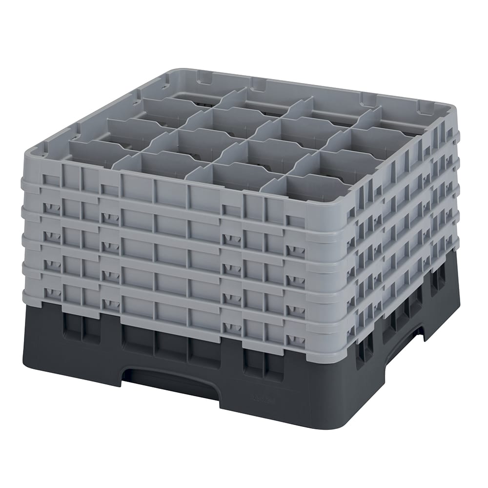 Cambro 16S1058110 Camrack® Glass Rack w/ (16) Compartments - (5) Gray ...