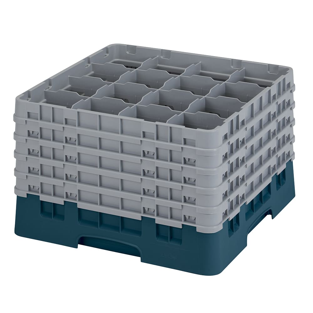 Cambro 16S1058414 Camrack® Glass Rack w/ (16) Compartments - (5) Gray ...