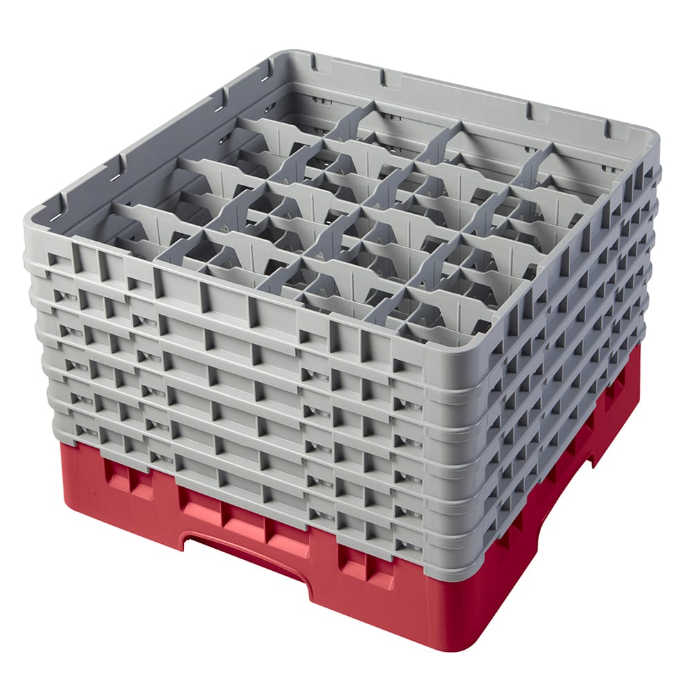 Cambro 16S1114163 Camrack® Glass Rack w/ (16) Compartments - (6) Gray ...