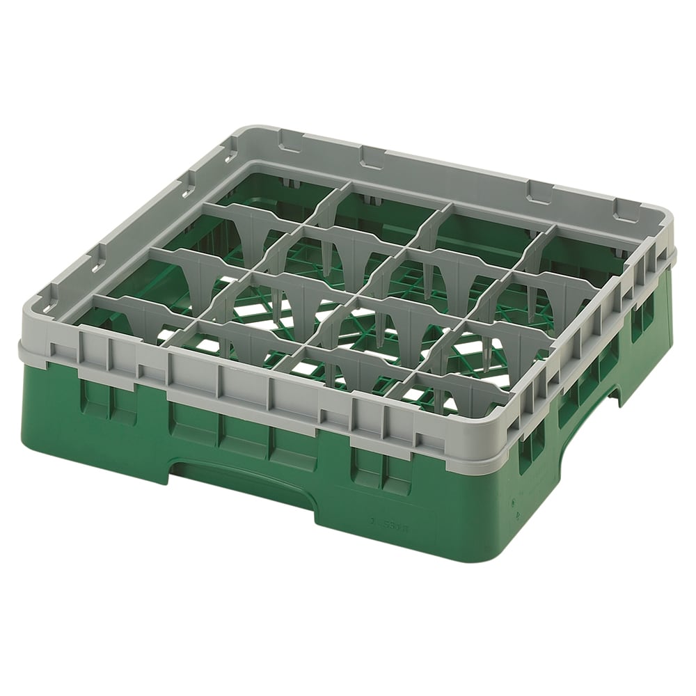 Cambro 16S318119 Camrack® Glass Rack w/ (16) Compartments - (1) Gray ...