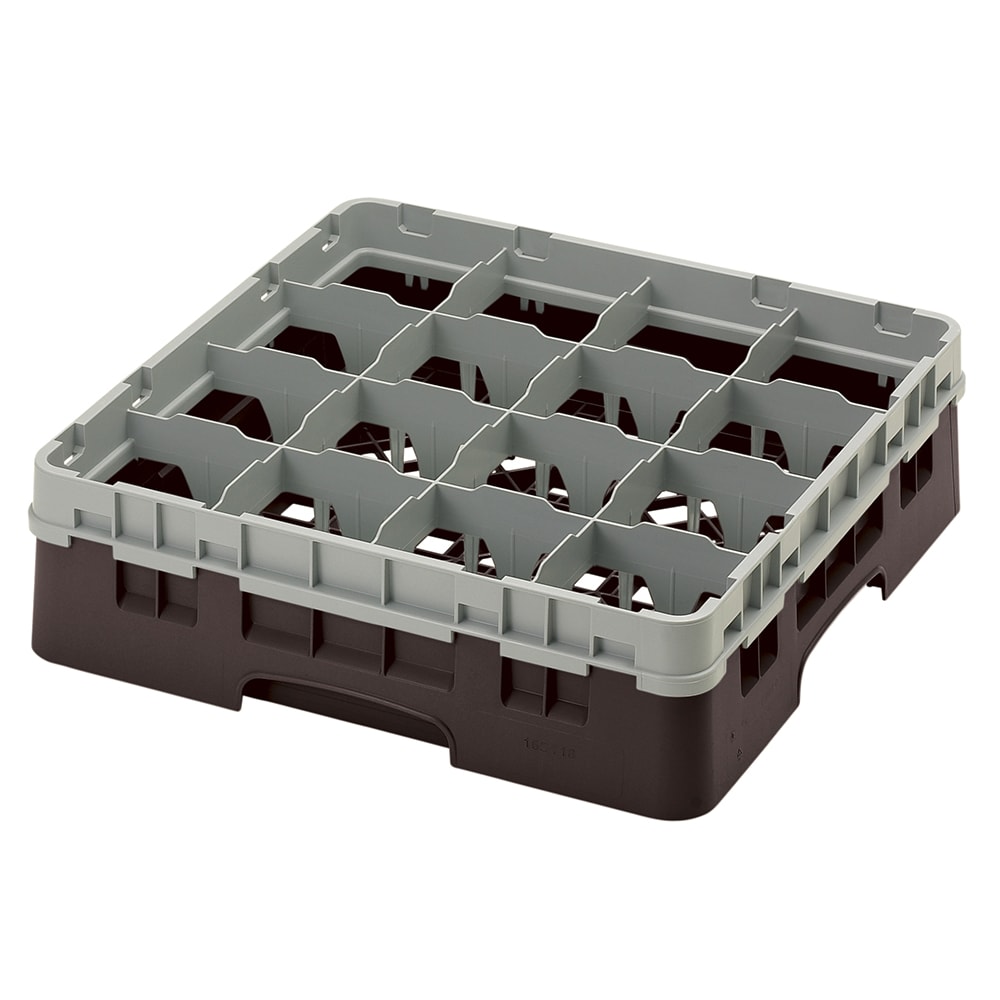 Cambro 16S418167 Camrack® Glass Rack w/ (16) Compartments - (1) Gray ...