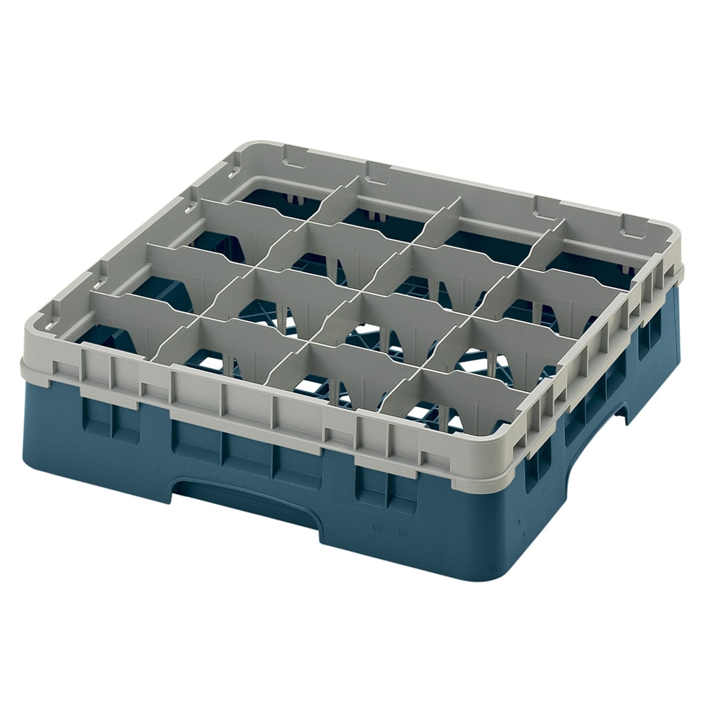 Cambro 16S418414 Camrack® Glass Rack w/ (16) Compartments - (1) Gray ...