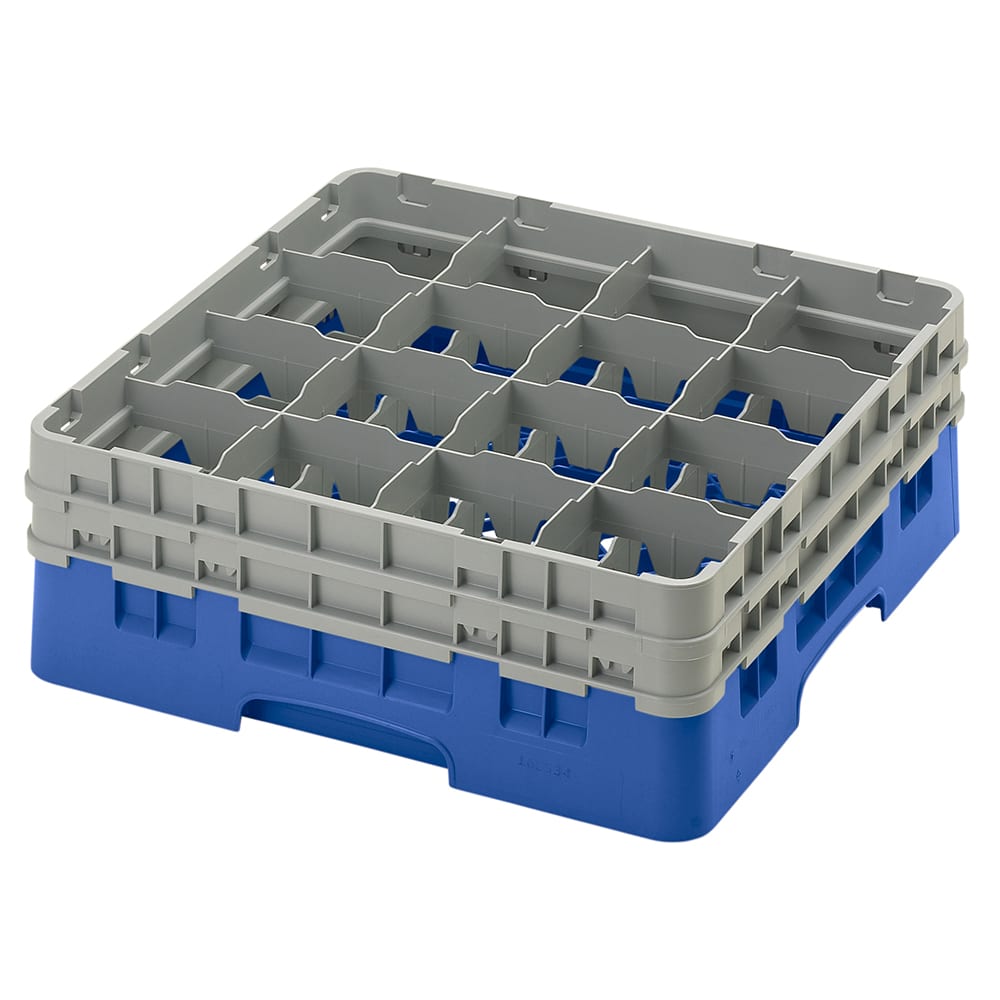 Cambro 16S534168 Camrack® Glass Rack w/ (16) Compartments - (2) Gray ...