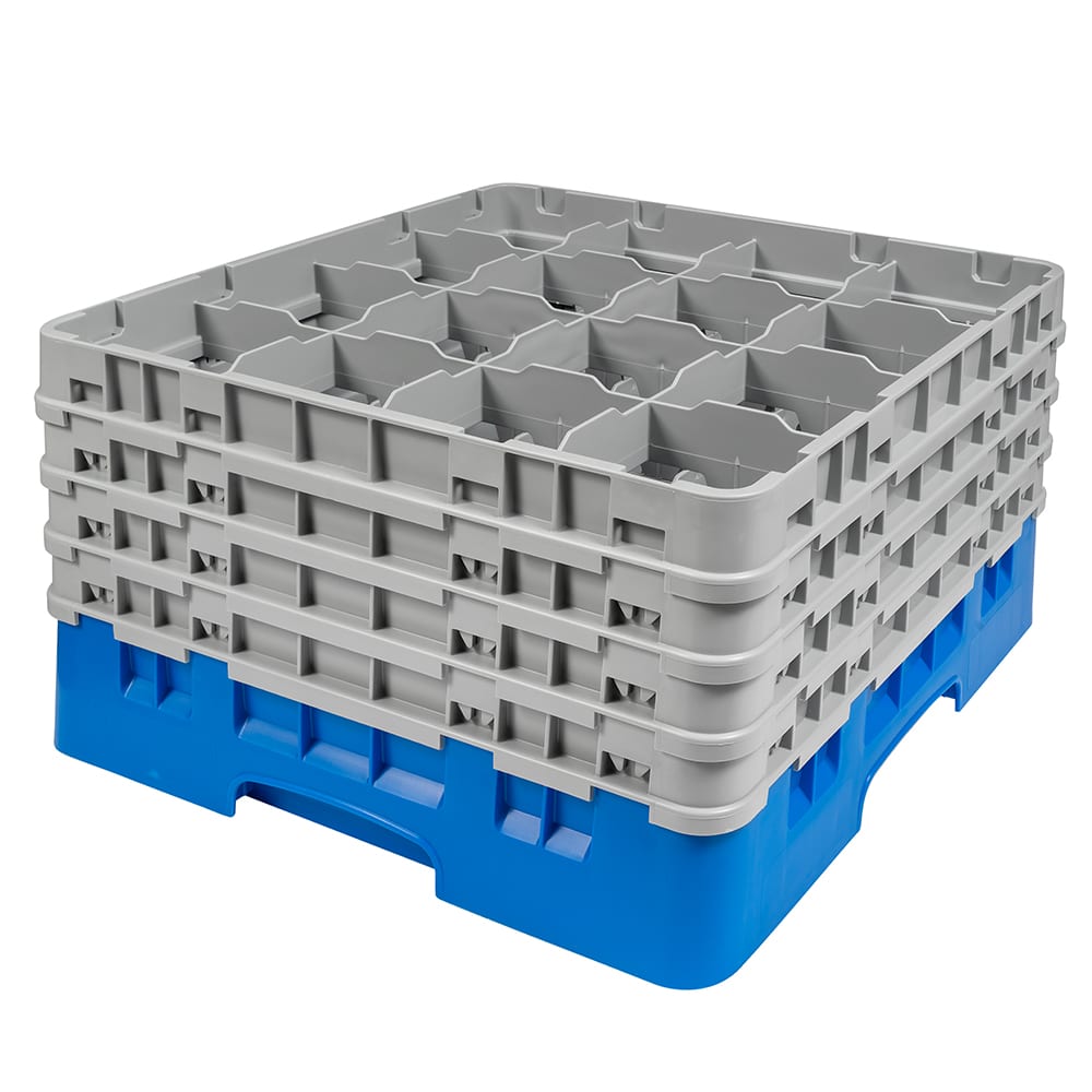 Cambro 16S900168 Camrack® Glass Rack w/ (16) Compartments - (4) Gray ...