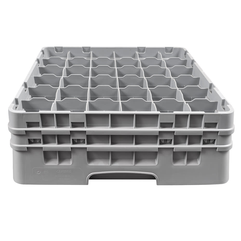 Cambro 36S534151 Camrack® Glass Rack w/ (36) Compartments - (2) Gray ...