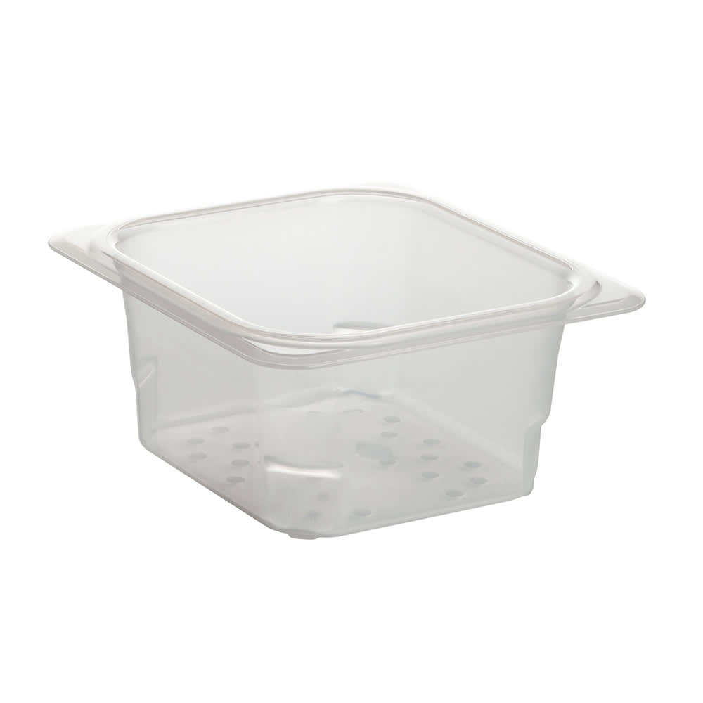 Cambro 63CLRPP190 Food Pan Colander - Sixth Size, 3"D, Translucent
