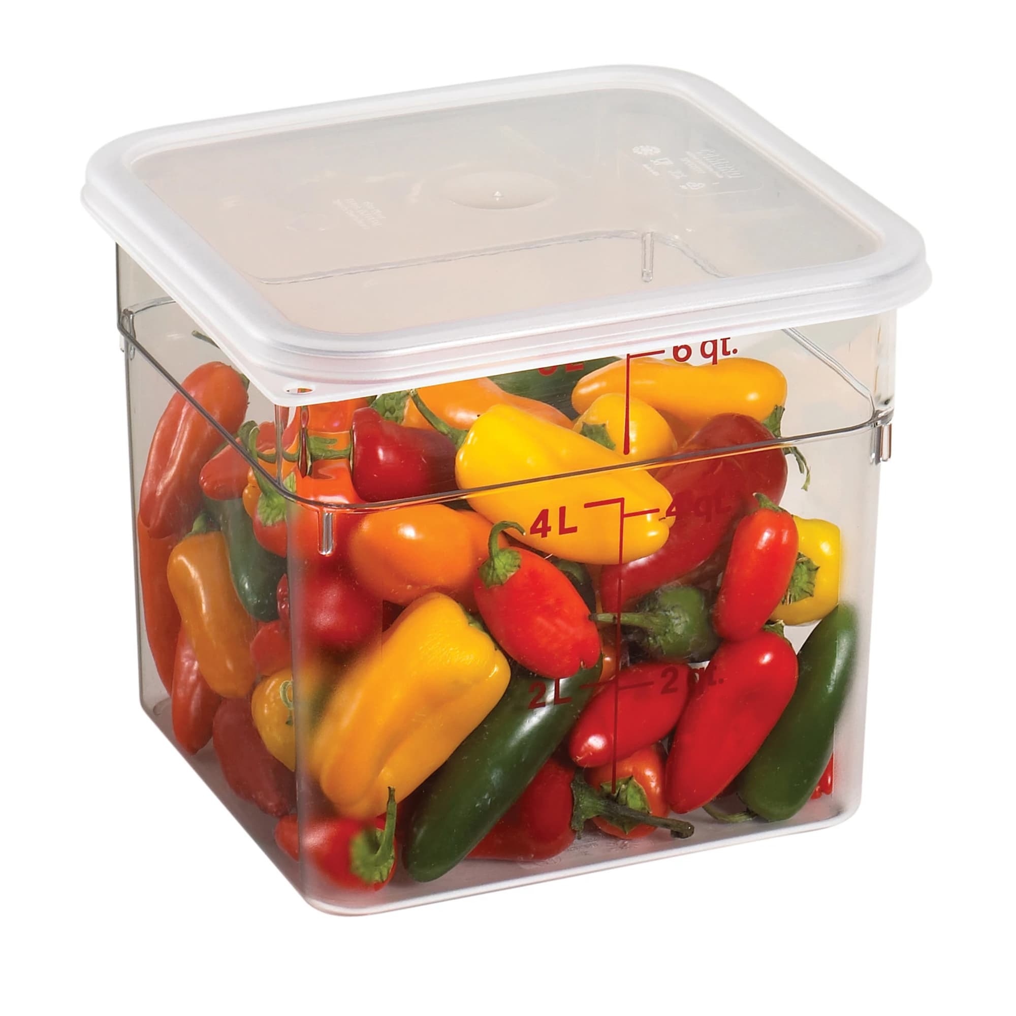 Cambro 6SFSCW135 CamSquare® Food Container w/ 6 qt Capacity ...