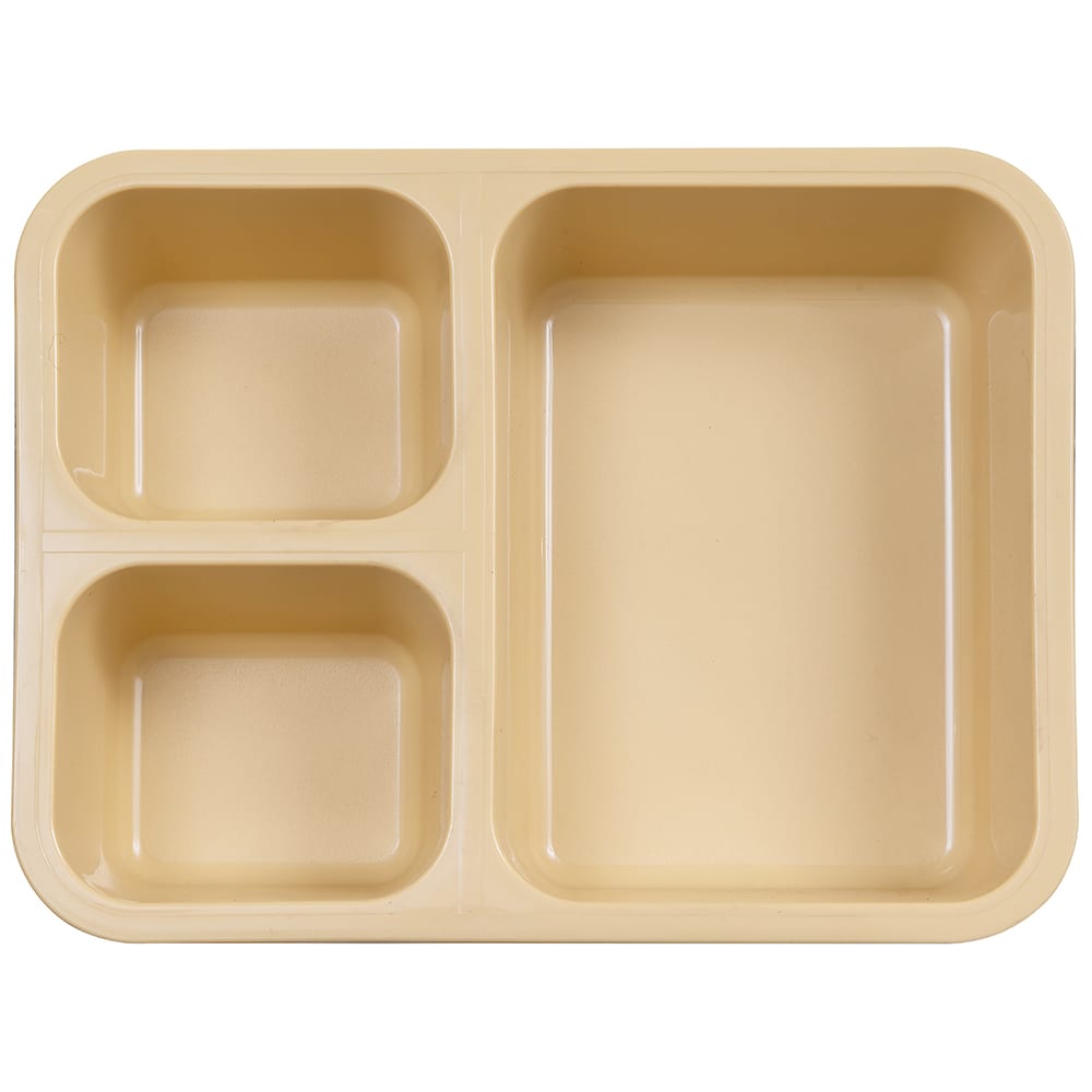 Cambro 853FCP161 Plastic Rectangular Tray w/ (3) Compartments, 8 9/16 ...