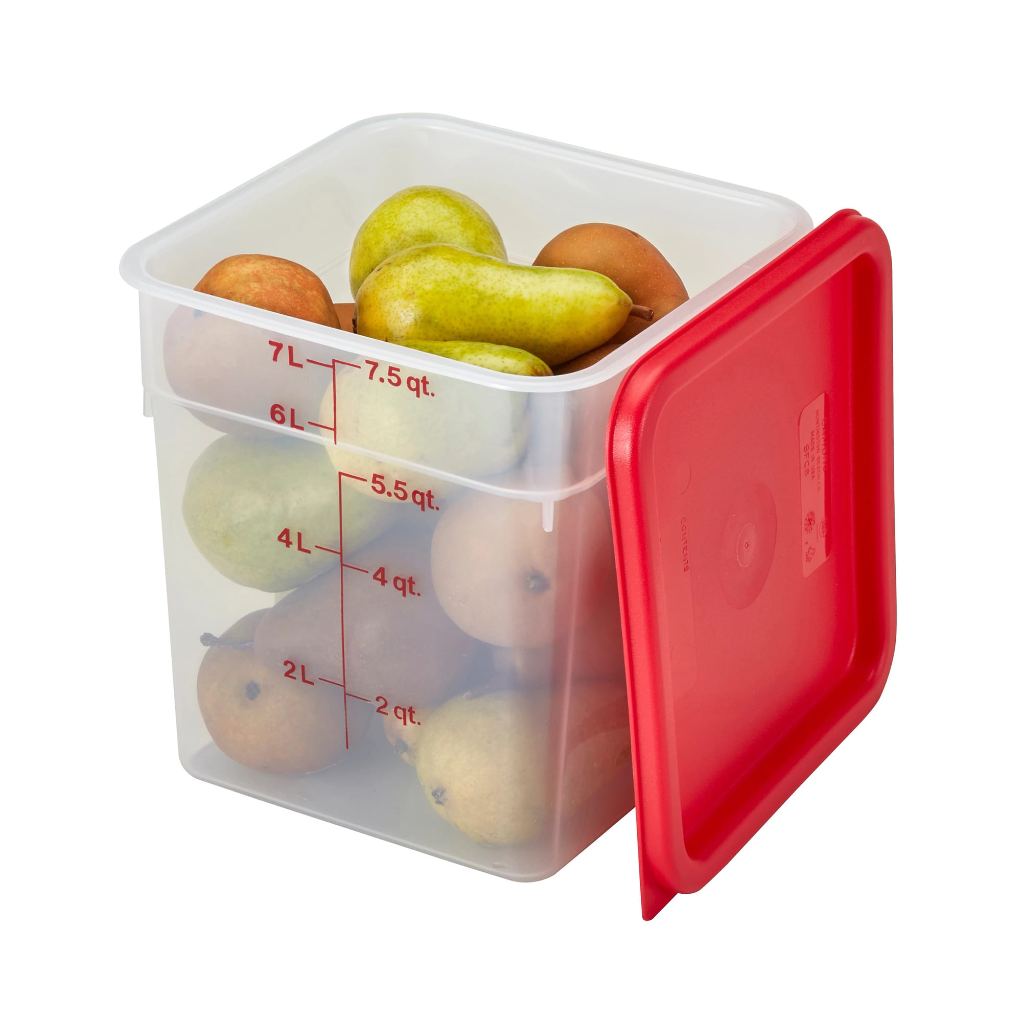 Cambro 8SFSPP190 8 qt CamSquare Food Container - Translucent