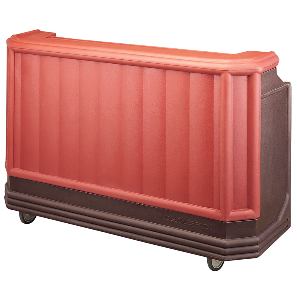 Cambro BAR730189 72 3/4" Portable Bar - 80 lb Ice Sink, Speed Rail ...