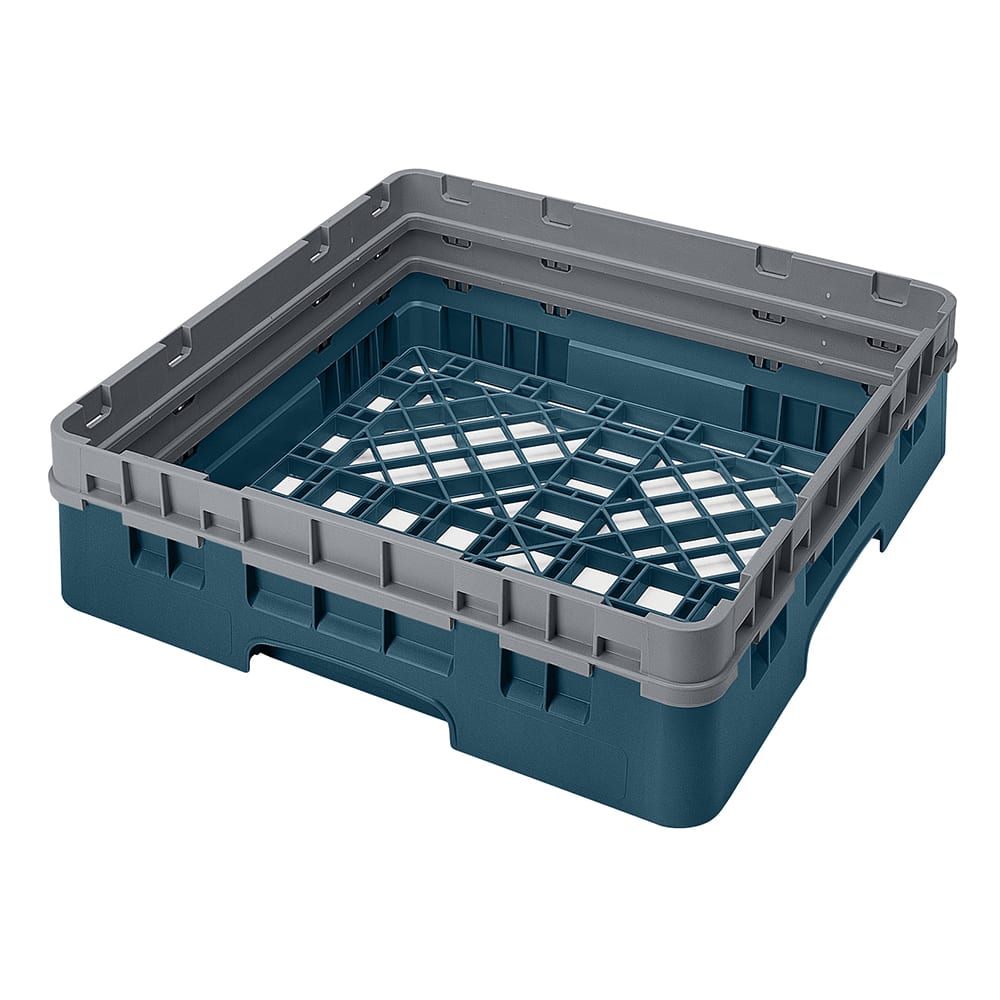 Cambro BR414414 Camrack Base Rack with Extender - 1 Compartment, 4"H, Teal