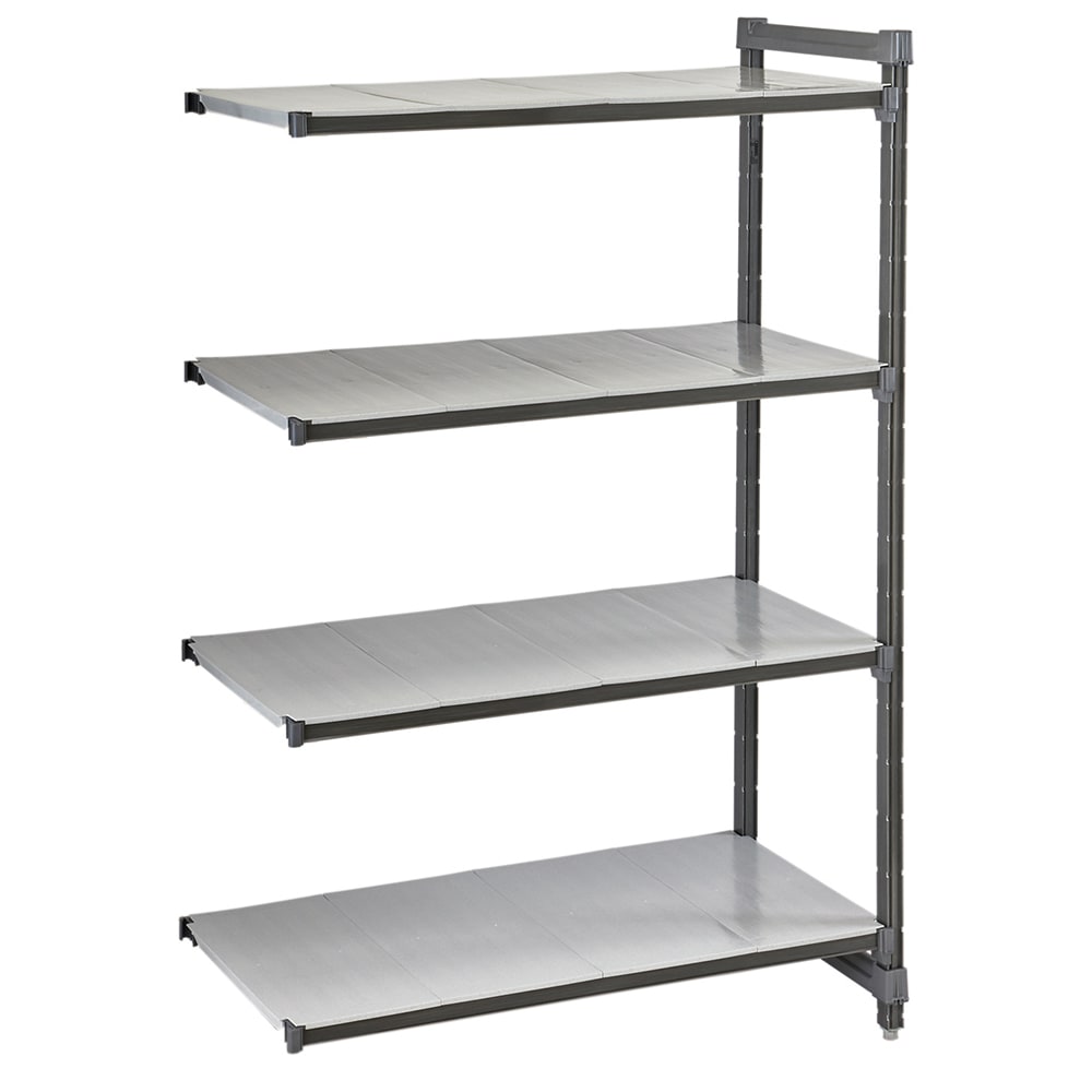 Cambro CBA183664S4580 Camshelving Basics Solid Add-On Shelf Kit - 4 ...