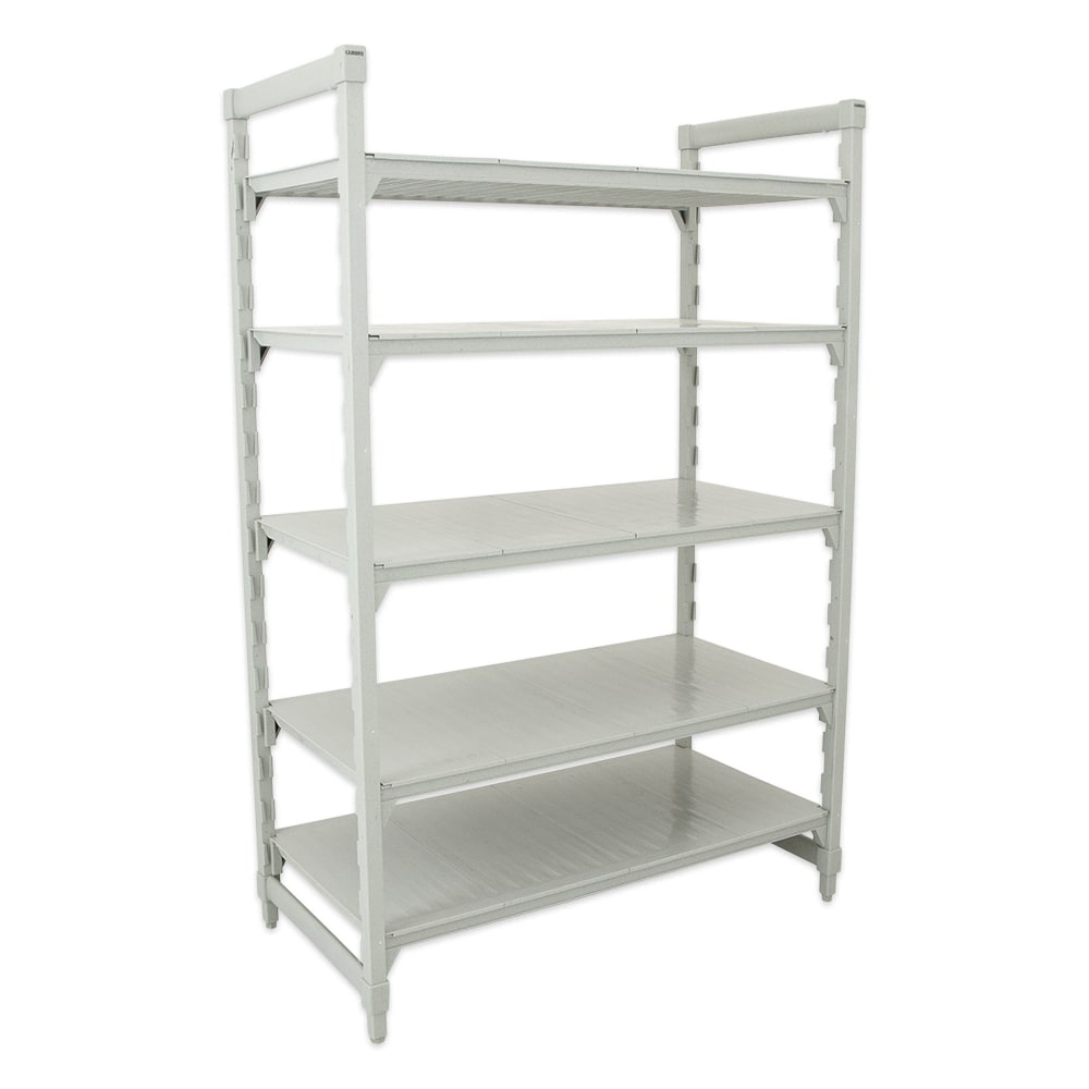 Cambro CPU186084S5PKG Camshelving Premium Solid Shelving Unit - 5 ...