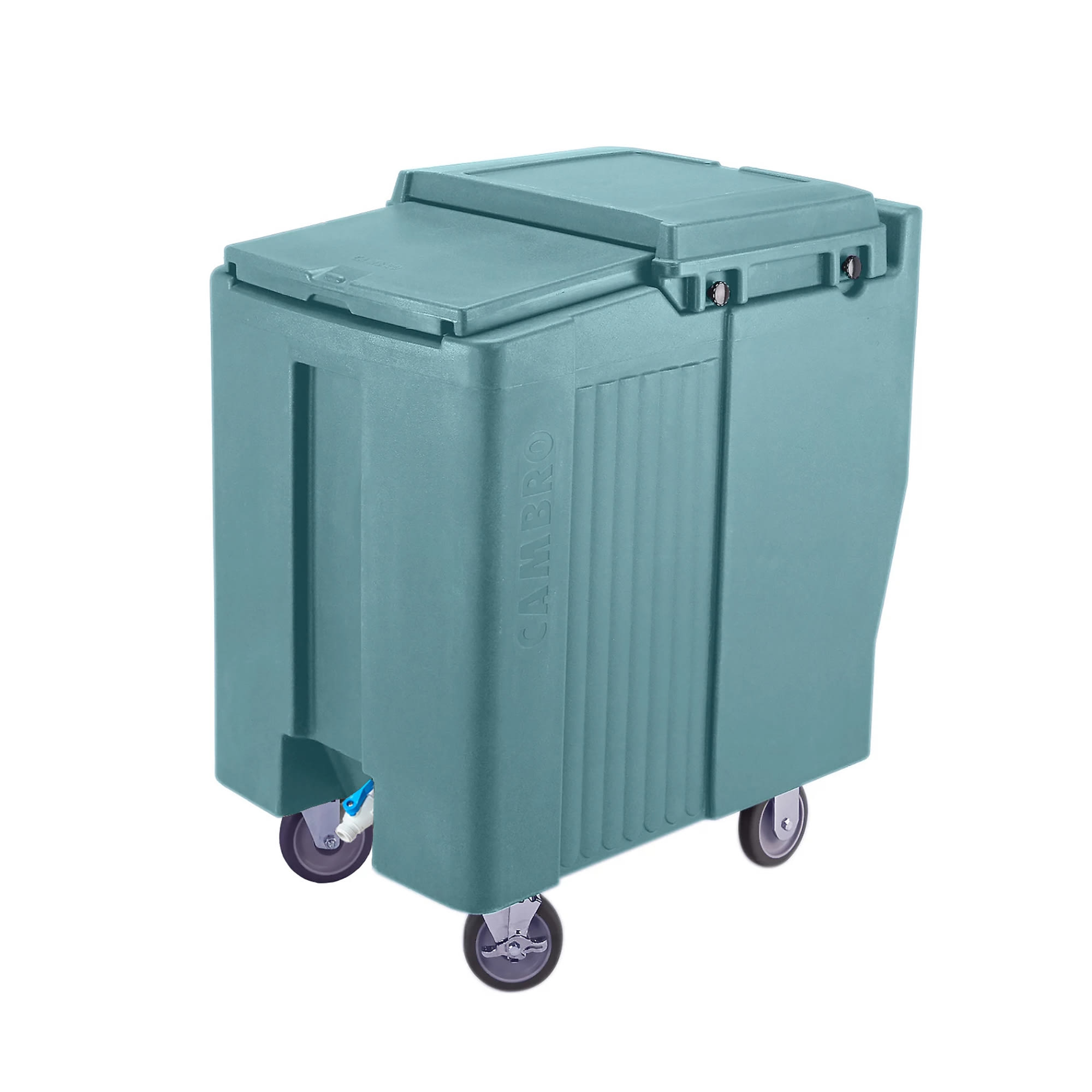 Cambro ICS175T401 175 lb Insulated Mobile Ice Caddy - Plastic, Slate Blue