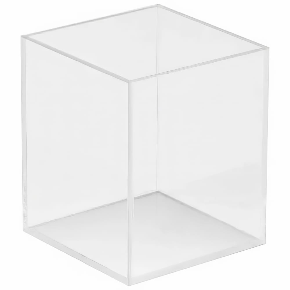 Cal-Mil 1391-12 5" Square Display Bowl - 6"H, Acrylic, Clear