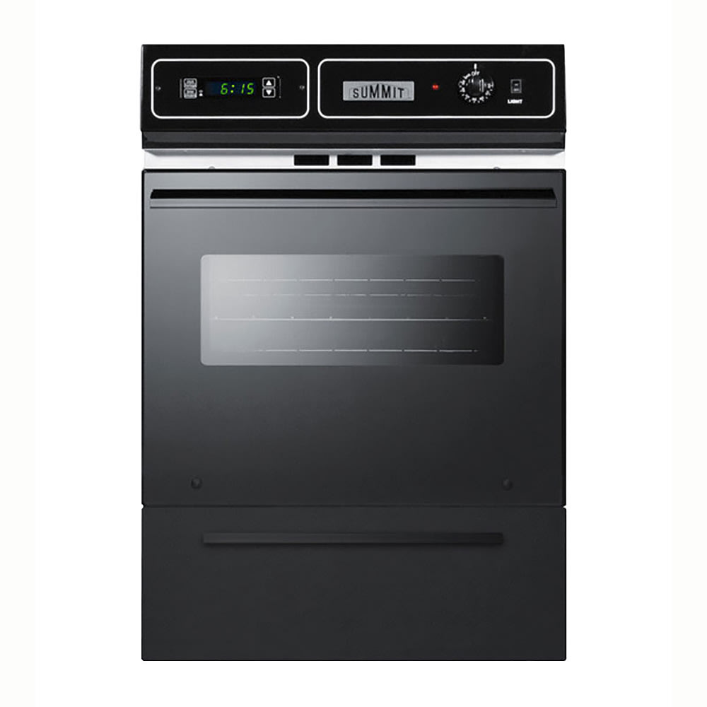 Summit TTM7212DK Wall Oven w/ Electronic Ignition, Digital Clock & Oven ...