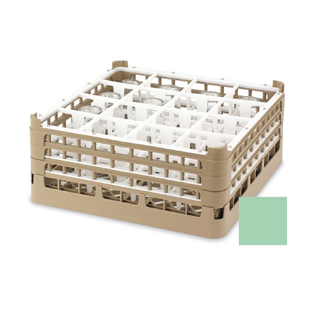 Vollrath 52725 Signature Glass Rack w/ (49) Compartments - Green