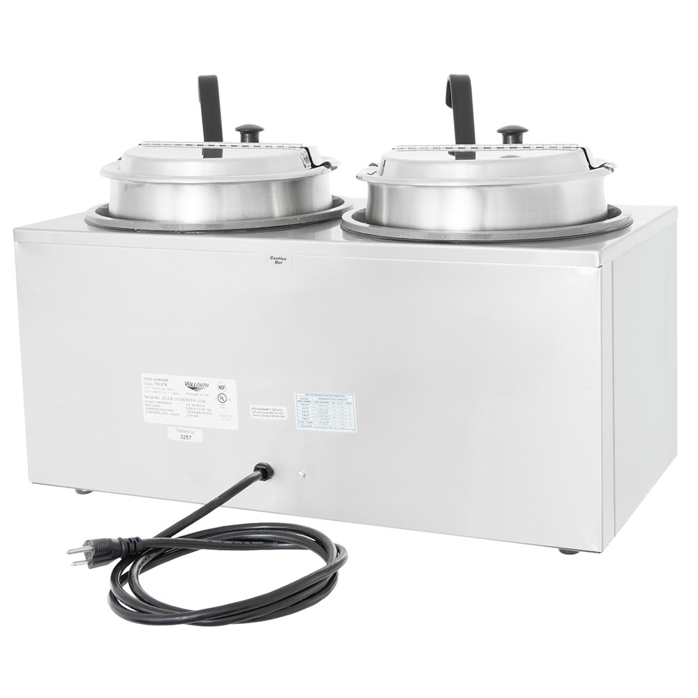 Vollrath 72029 (2) 7 qt Countertop Soup Warmer w/ Thermostatic Controls ...