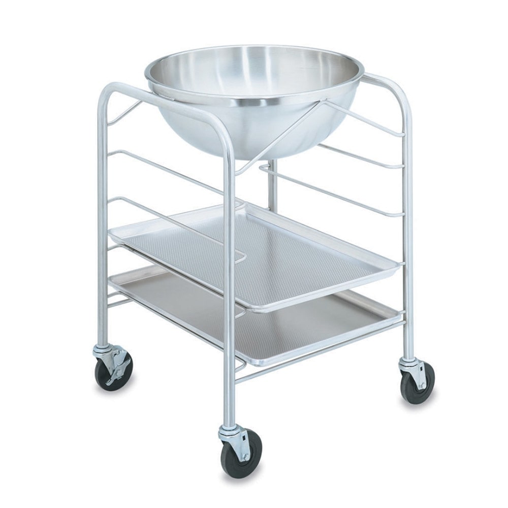 Vollrath 79002 30 qt Mixing Bowl Stand with Tray Slides - Stainless